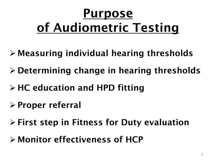 Ppt Audiometric Testing Protocols And Techniques Powerpoint