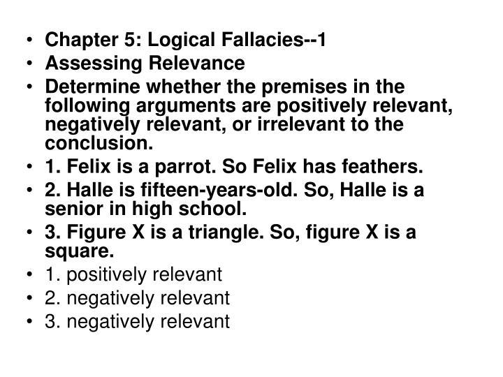 PPT - Chapter 5 Logical Fallacies I Fallacies of Relevance PowerPoint ... PPT - Chapter 5 Logical Fallacies I Fallacies of Relevance PowerPoint ...