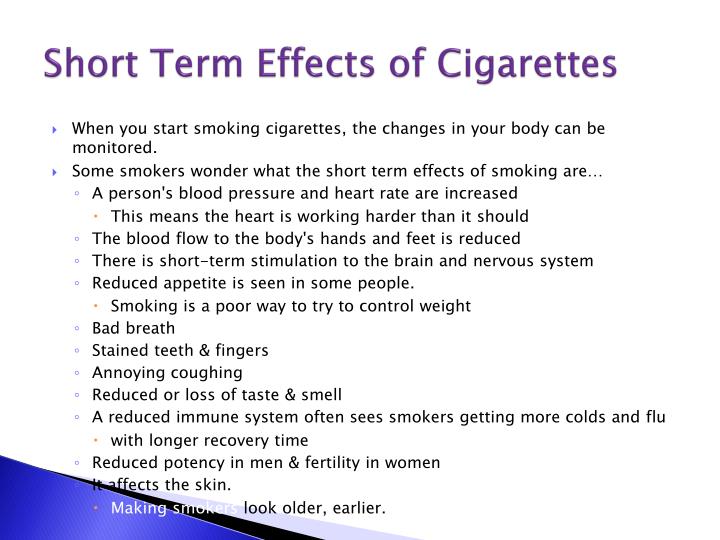 PPT - The Short/Long Term Effects of Smoking PowerPoint Presentation ... PPT - The Short/Long Term Effects of Smoking PowerPoint Presentation ...