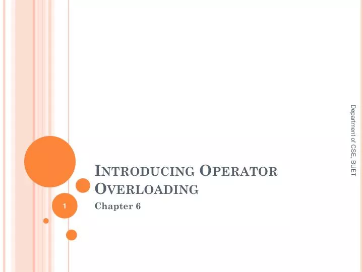 Ppt Introducing Operator Overloading Powerpoint Presentation Id1956209