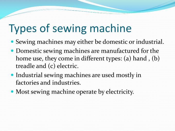 Evolution Of Sewing Machine Ppt At Jack Shives Blog