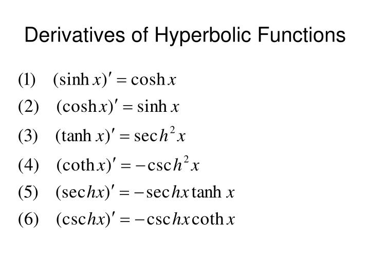 PPT - Hyperbolic Functions PowerPoint Presentation - ID:2255376 PPT - Hyperbolic Functions PowerPoint Presentation - ID:2255376