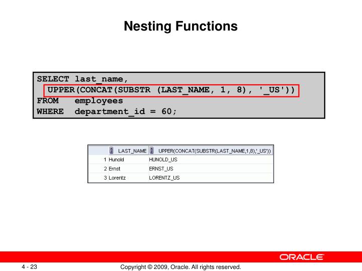 Ppt Using Conversion Functions And Conditional Expressions Powerpoint Presentation Id2397915