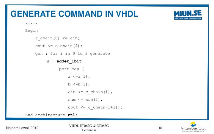 Ppt Data Storage Vhdl Et062g And Et063g Lecture 4 Najeem Lawal 2012 Powerpoint Presentation Id