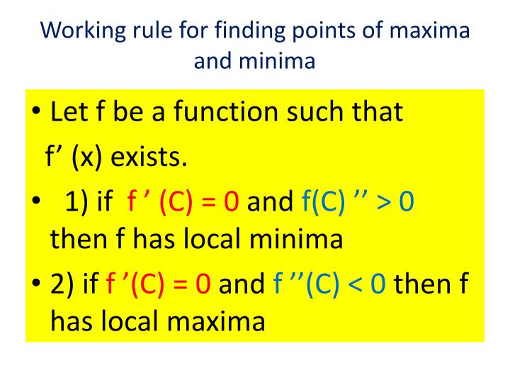 PPT - maxima and minima PowerPoint Presentation - ID:2681229 PPT - maxima and minima PowerPoint Presentation - ID:2681229