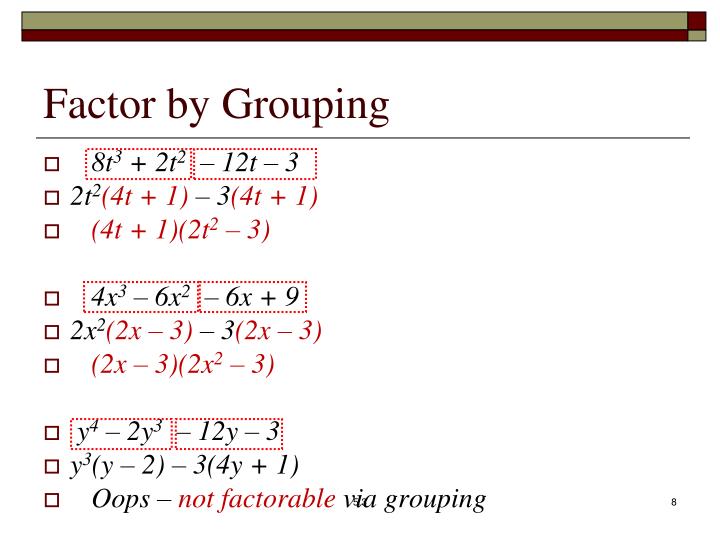 How To Factor By Grouping 15 Amazing Examples