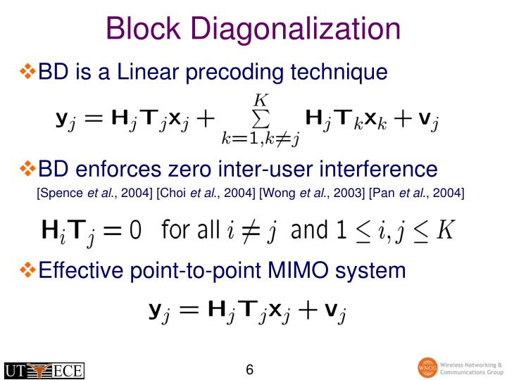 Ppt Low Complexity User Selection Algorithms For Multiuser Mimo Systems With Block