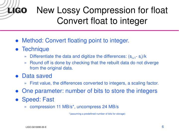 PPT Data Compression Study With E2 Data PowerPoint Presentation ID 
