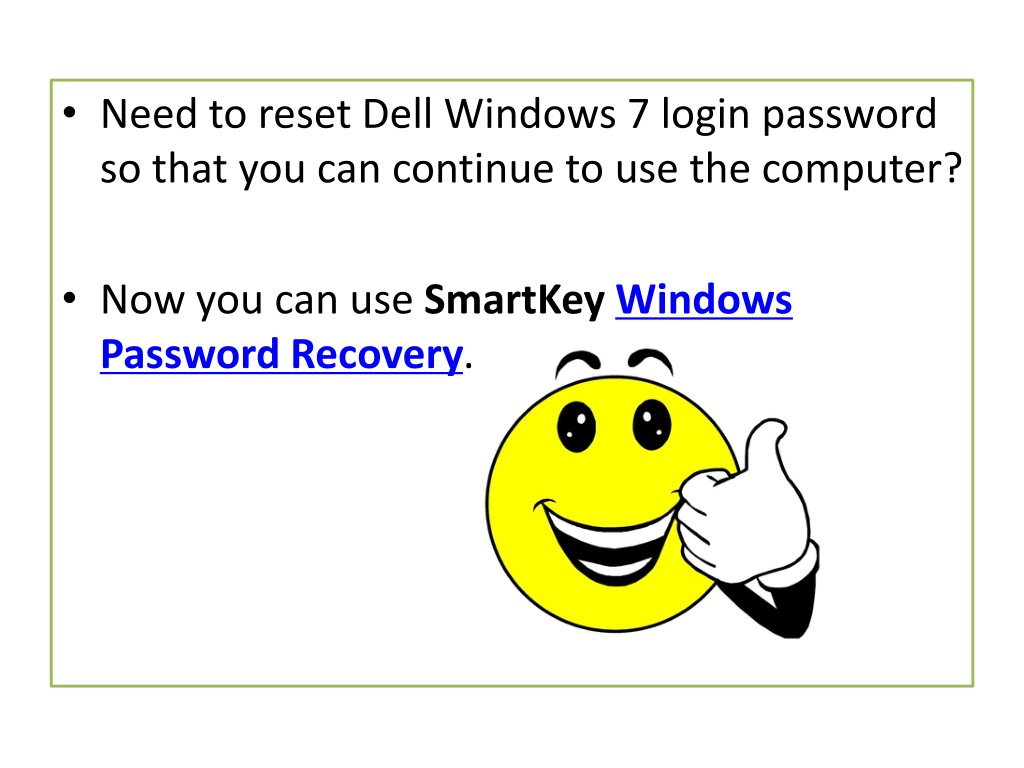 PPT - Flexible Way to Reset Dell Windows 7 Login Password PowerPoint ...