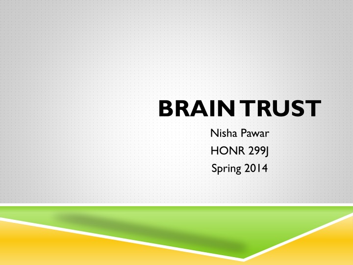PPT - Brain trust PowerPoint Presentation, free download - ID:1501522