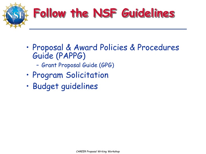 PPT - Writing Your CAREER Proposal PowerPoint Presentation - ID:1501999