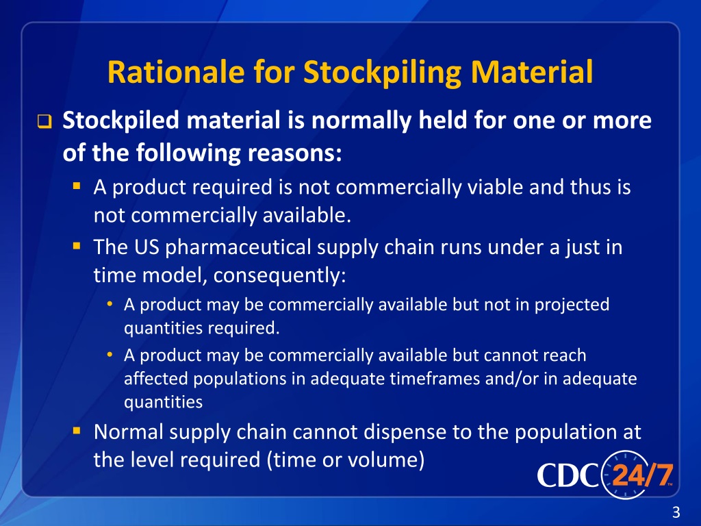 PPT - Strategic National Stockpile PowerPoint Presentation, free ...