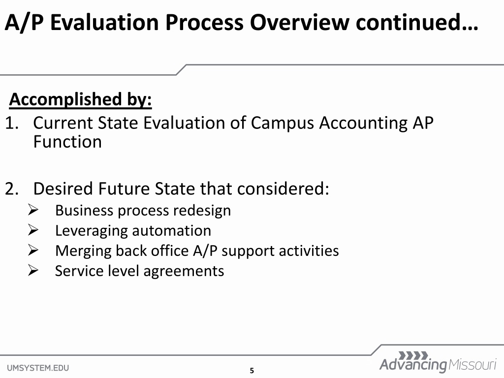 PPT - University of Missouri AP Shared Services Kick Off Meeting ...