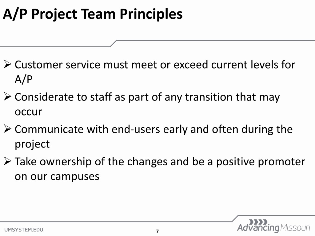 PPT - University of Missouri AP Shared Services Kick Off Meeting ...