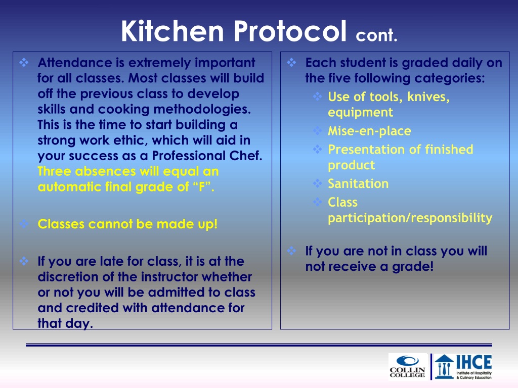 PPT - Welcome to Collin’s Culinary & Pastry Arts Student Orientation ...