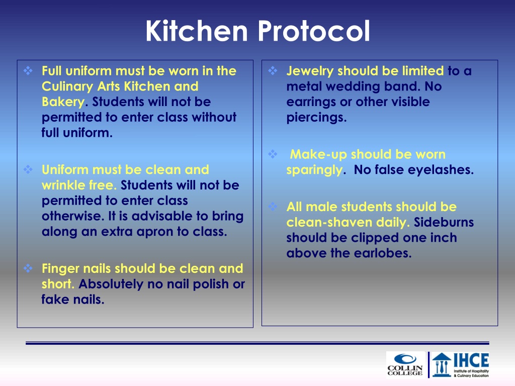 PPT - Welcome to Collin’s Culinary & Pastry Arts Student Orientation ...