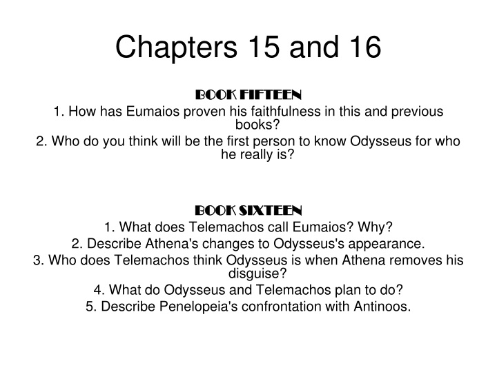 PPT - The Odyssey Unit PowerPoint Presentation - ID:1504471