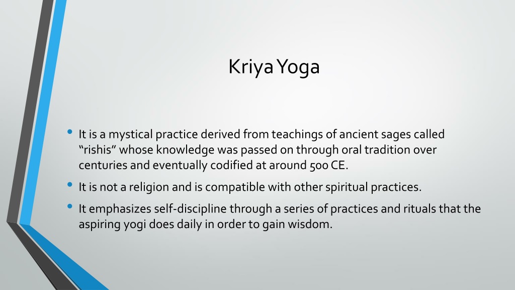 PPT - Kriya Yoga: A Mystical Practice for Everyday Life PowerPoint ...