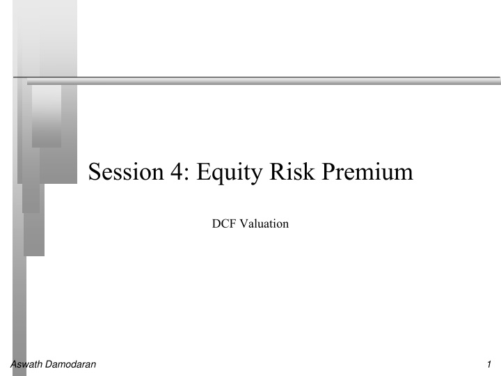 PPT - Session 4: Equity Risk Premium PowerPoint Presentation, free ...
