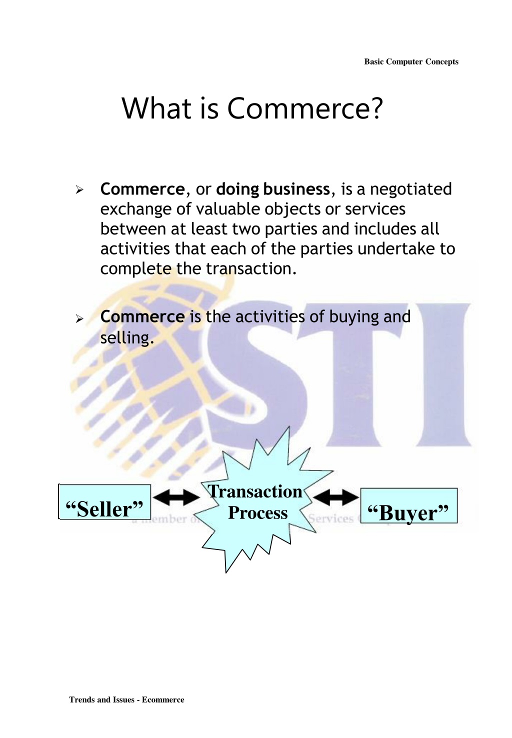 PPT Basic Computer Concepts What is Commerce PowerPoint Presentation ID 1505397