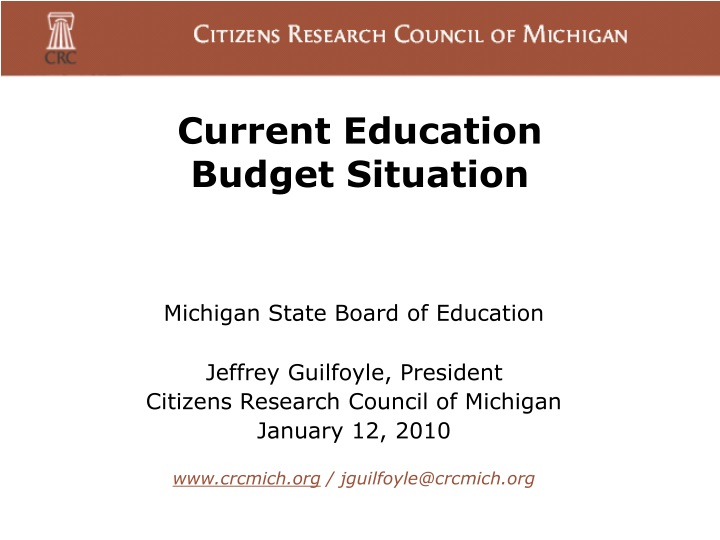PPT - Current Education Budget Situation PowerPoint Presentation, free ...