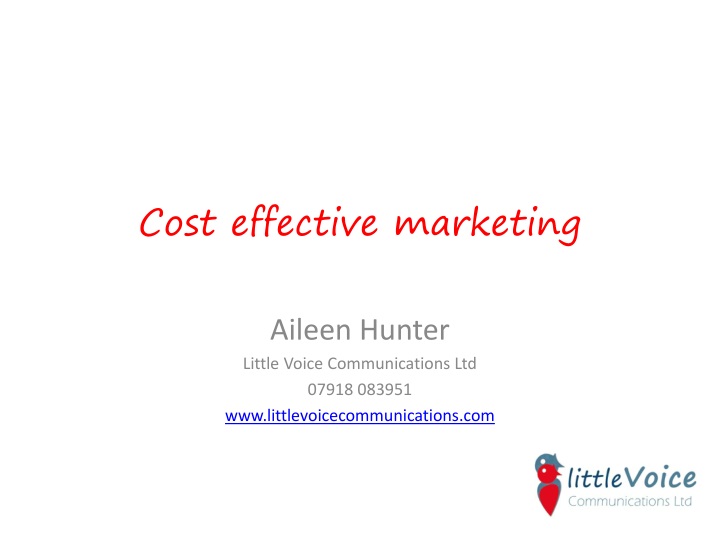 PPT - Cost effective marketing PowerPoint Presentation, free download ...