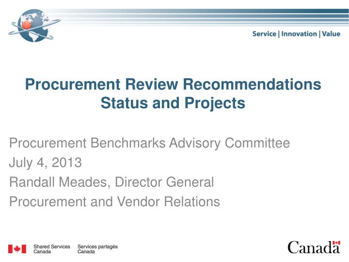 PPT - Procurement Review Recommendations Status and Projects PowerPoint ...