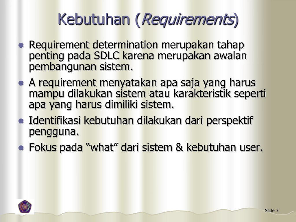 PPT - Requirements Determination ( Penentuan Kebutuhan ) PowerPoint ...