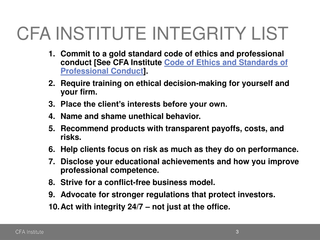 PPT - Ethical Decision Making cfa society of western Michigan 14 ...