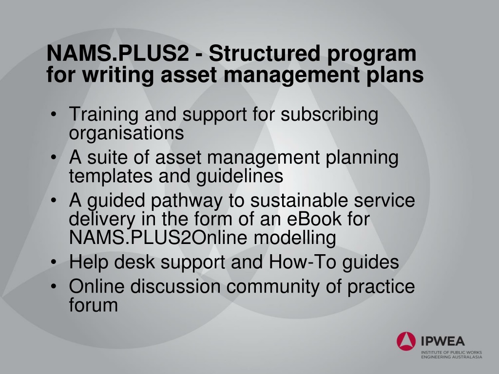 PPT - IPWEA VICTORIA ASSET MANAGEMENT IN PARKS SEMINAR TOOLS TO ASSIST ...