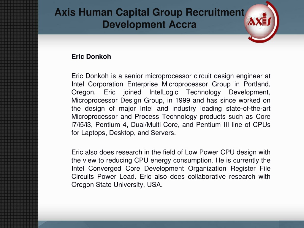 PPT - Axis Human Capital Group Recruitment Development Accra PowerPoint ...