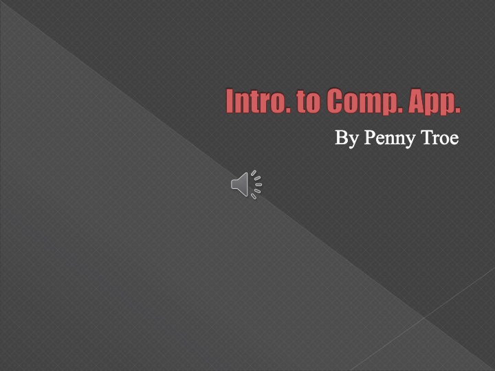 PPT - Intro. to Comp. App. PowerPoint Presentation, free download - ID ...