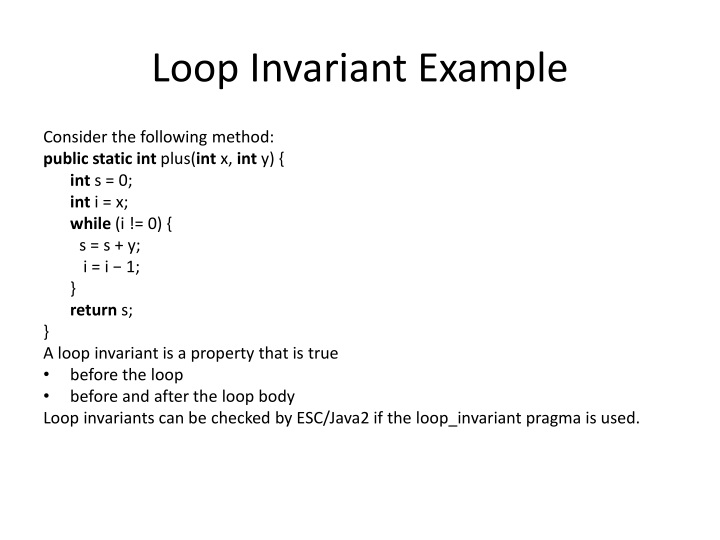 Ppt Jml And Esc Java2 An Introduction Karl Meinke School Of Computer Science And
