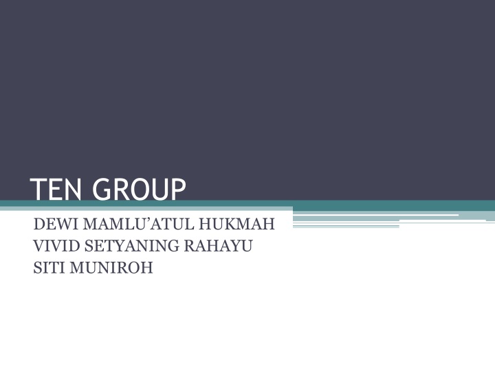 PPT - TEN GROUP PowerPoint Presentation, free download - ID:1508543