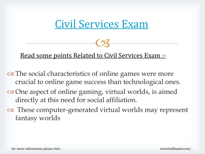 PPT - New syllabus for Civil Services Exam has changed recently ...
