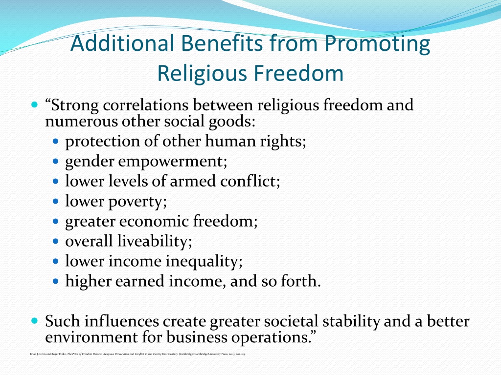 PPT - Defending Religious Freedom: A Corporate Social Responsibility By ...