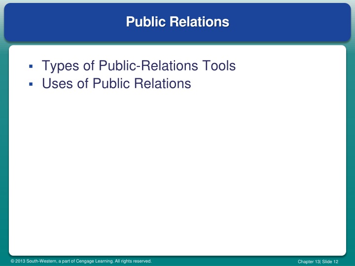 PPT - Chapter 13: Distributing and Promoting Products PowerPoint ...