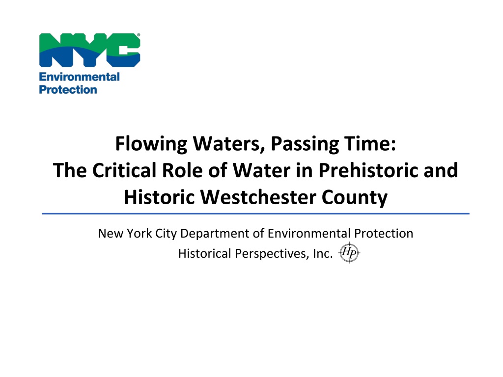 PPT - New York City Department of Environmental Protection Historical ...