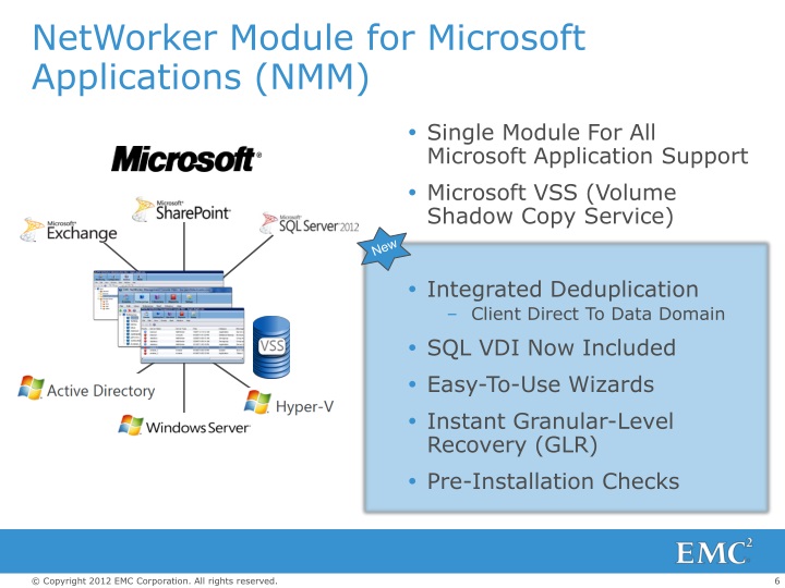 PPT - EMC NETWORKER MODULE FOR MICROSOFT APPLICATIONS PowerPoint ...