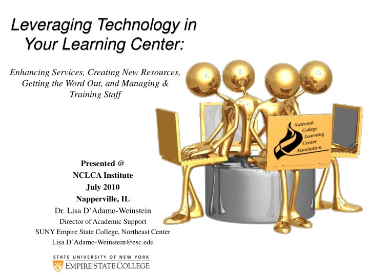 PPT - Leveraging Technology in Your Learning Center: PowerPoint ...