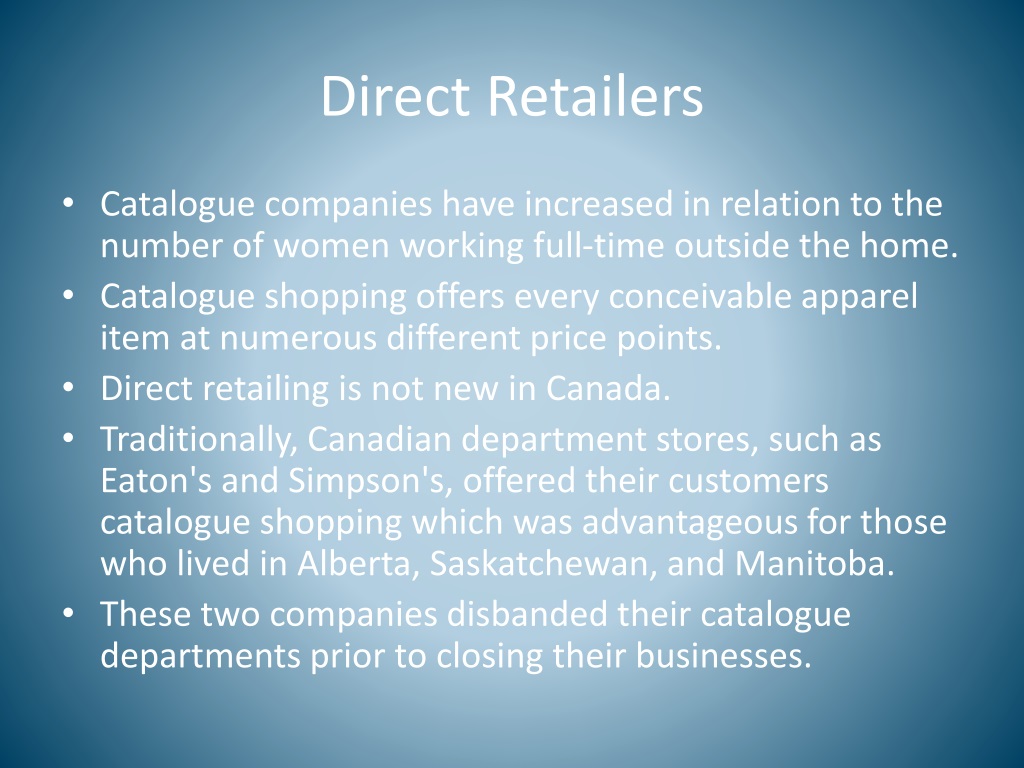 PPT - Fashion Retailing: Where is Fashion Sold? PowerPoint Presentation ...