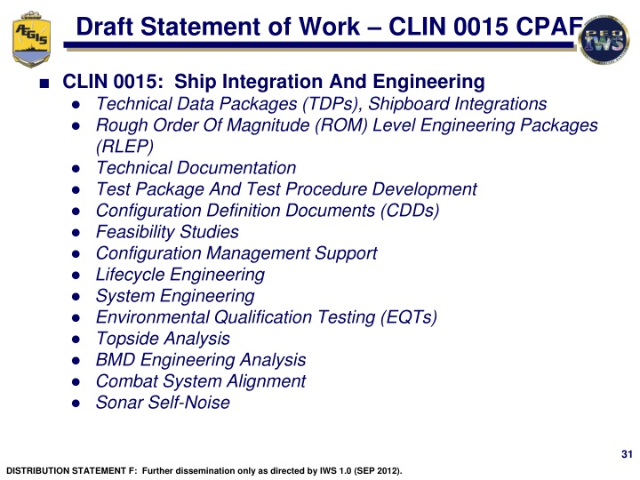 PPT - AEGIS Ship Integration and Test Industry Day 17 December 2012 ...