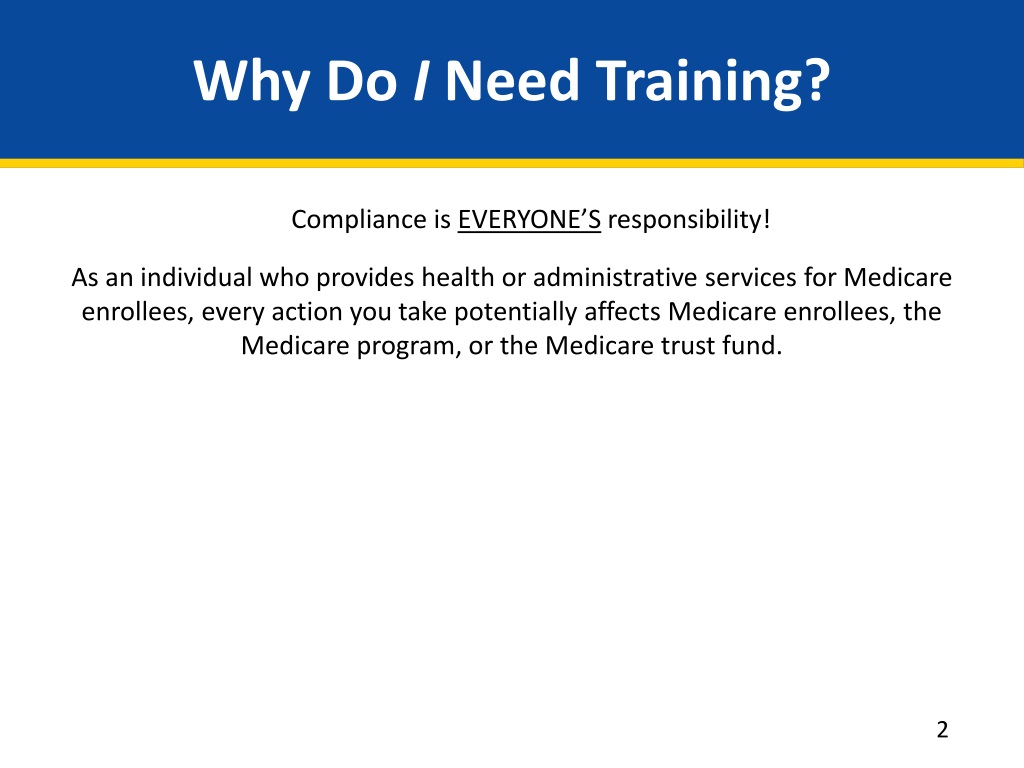 PPT - Part 2: Medicare Parts C & D Compliance Training PowerPoint ...