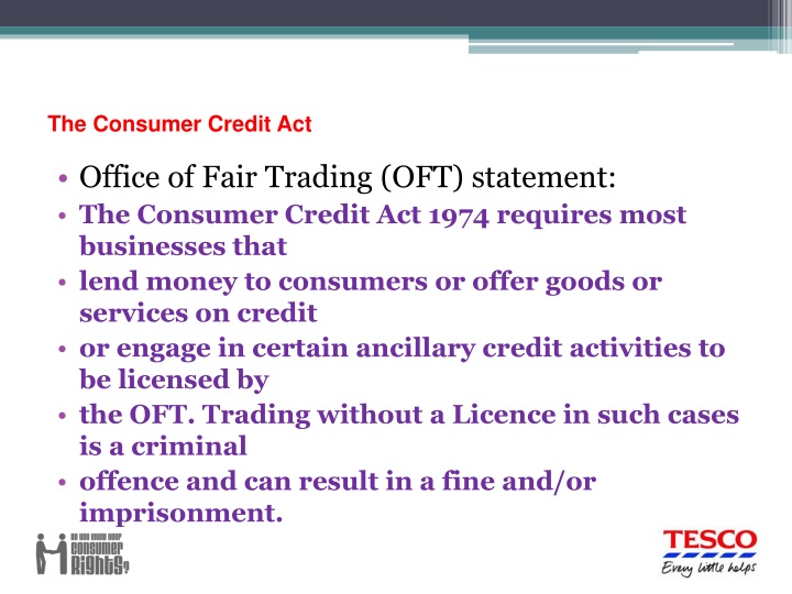 PPT - Unit 255 Understanding RETAIL CONSUMER LAW PowerPoint ...