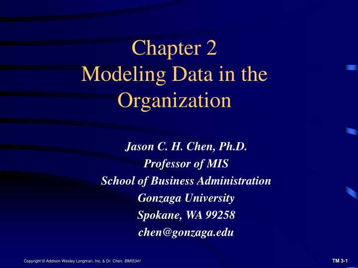 PPT - Chapter 2 Modeling Data in the Organization PowerPoint ...