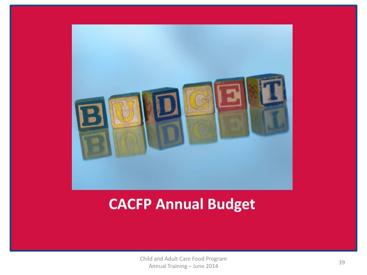 PPT - CACFP Financial Management PowerPoint Presentation - ID:1515272