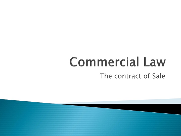 PPT - Commercial Law PowerPoint Presentation, free download - ID:1515340