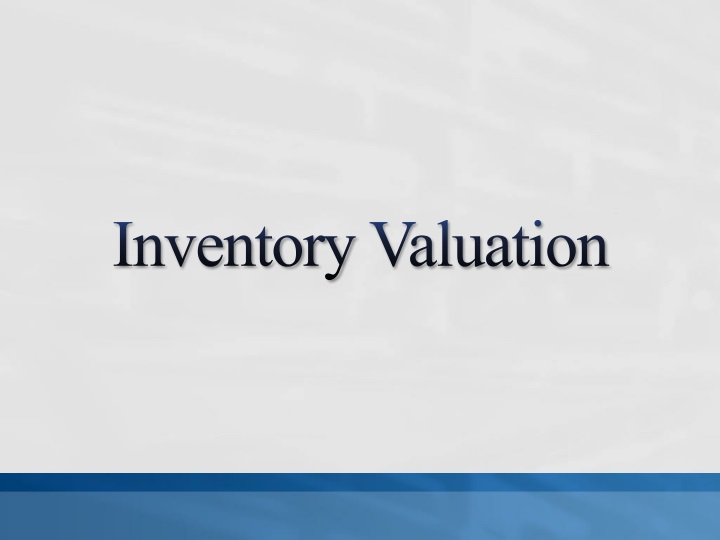 PPT - Inventory Valuation PowerPoint Presentation, free download - ID ...