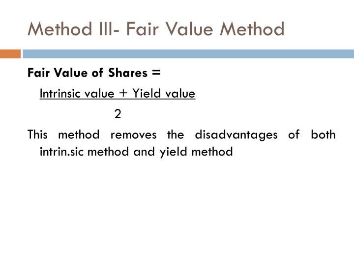PPT - Valuation of shares PowerPoint Presentation - ID:1515855