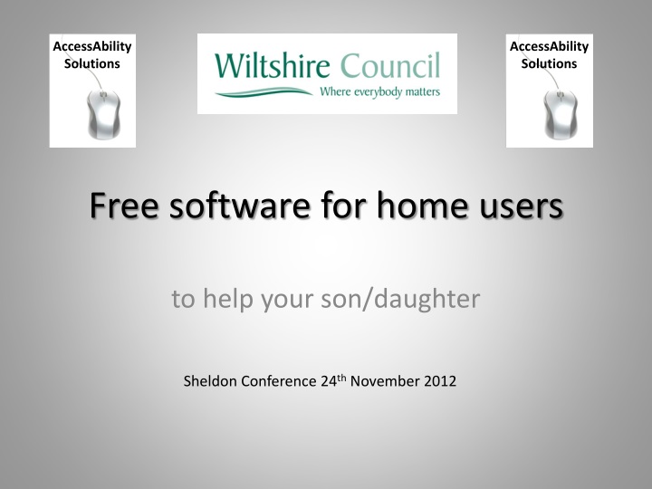 PPT - Free software for home users PowerPoint Presentation, free ...